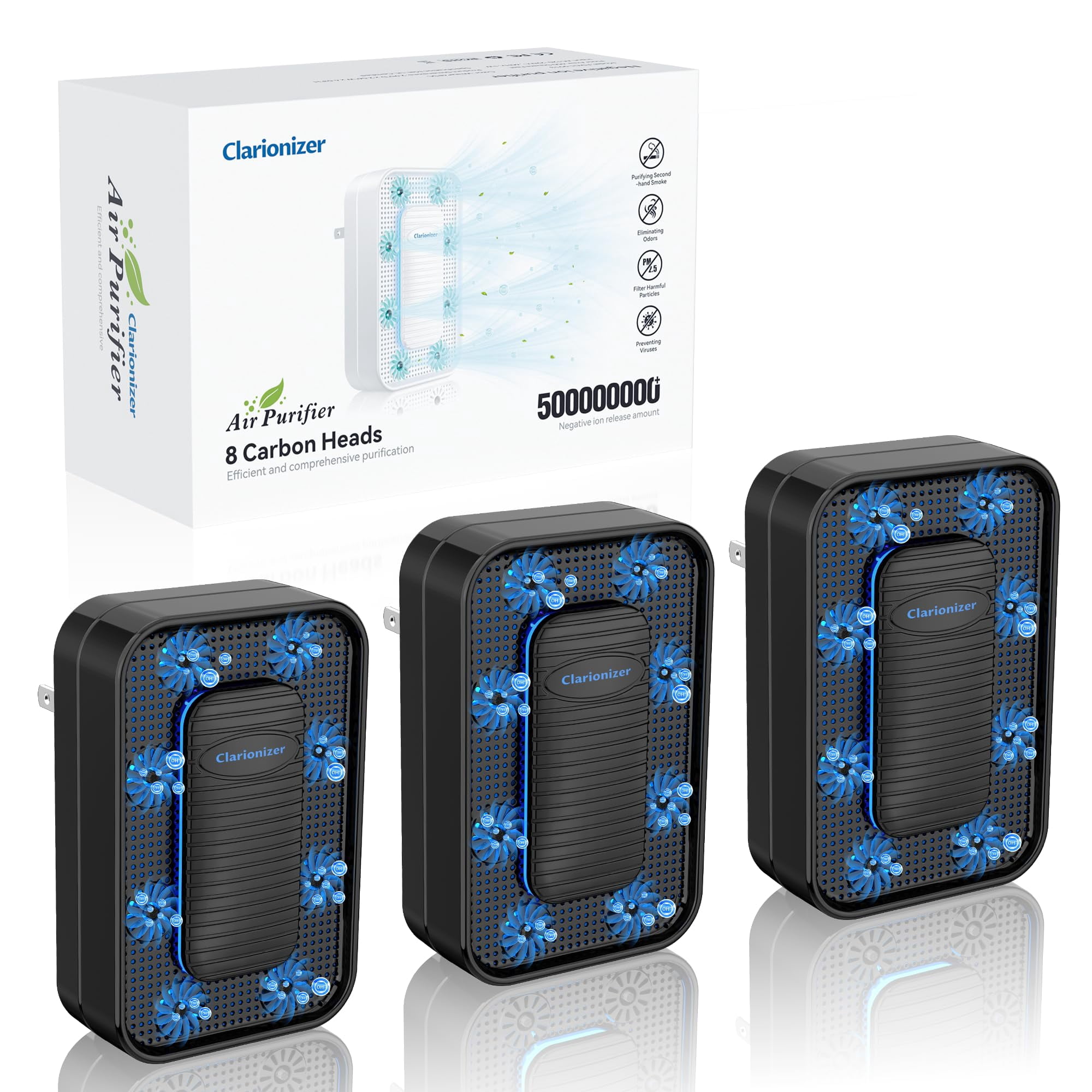 Purificador de aire, clarionizador, enchufe (paquete de 3), tecnología ...