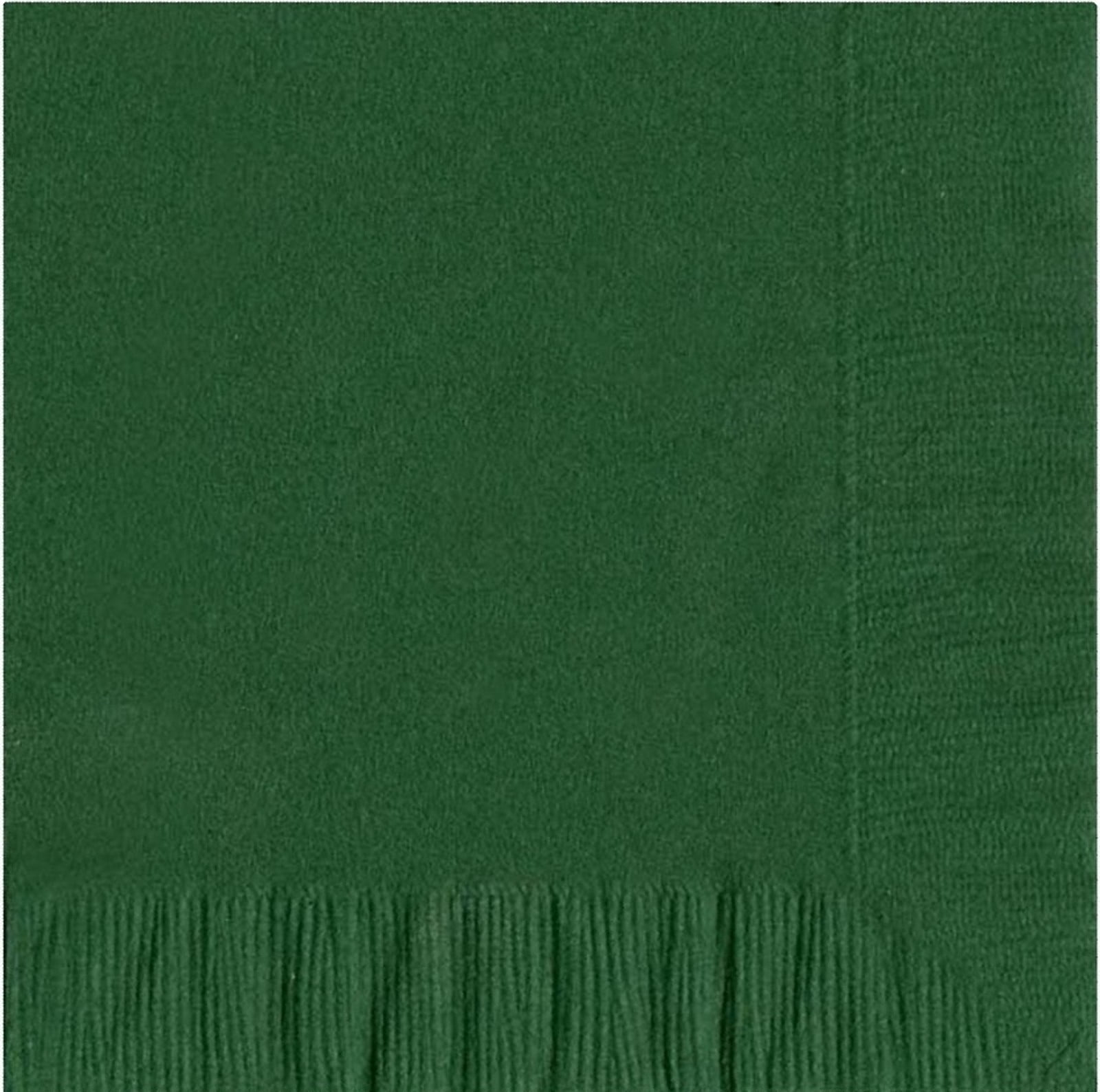 50 Plain Solid Colors Luncheon Dinner Napkins Paper - Hunter Green ...