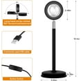 Sunset Lamp Projection Light – 21 Colors, 180° Rotation LED Projector ...