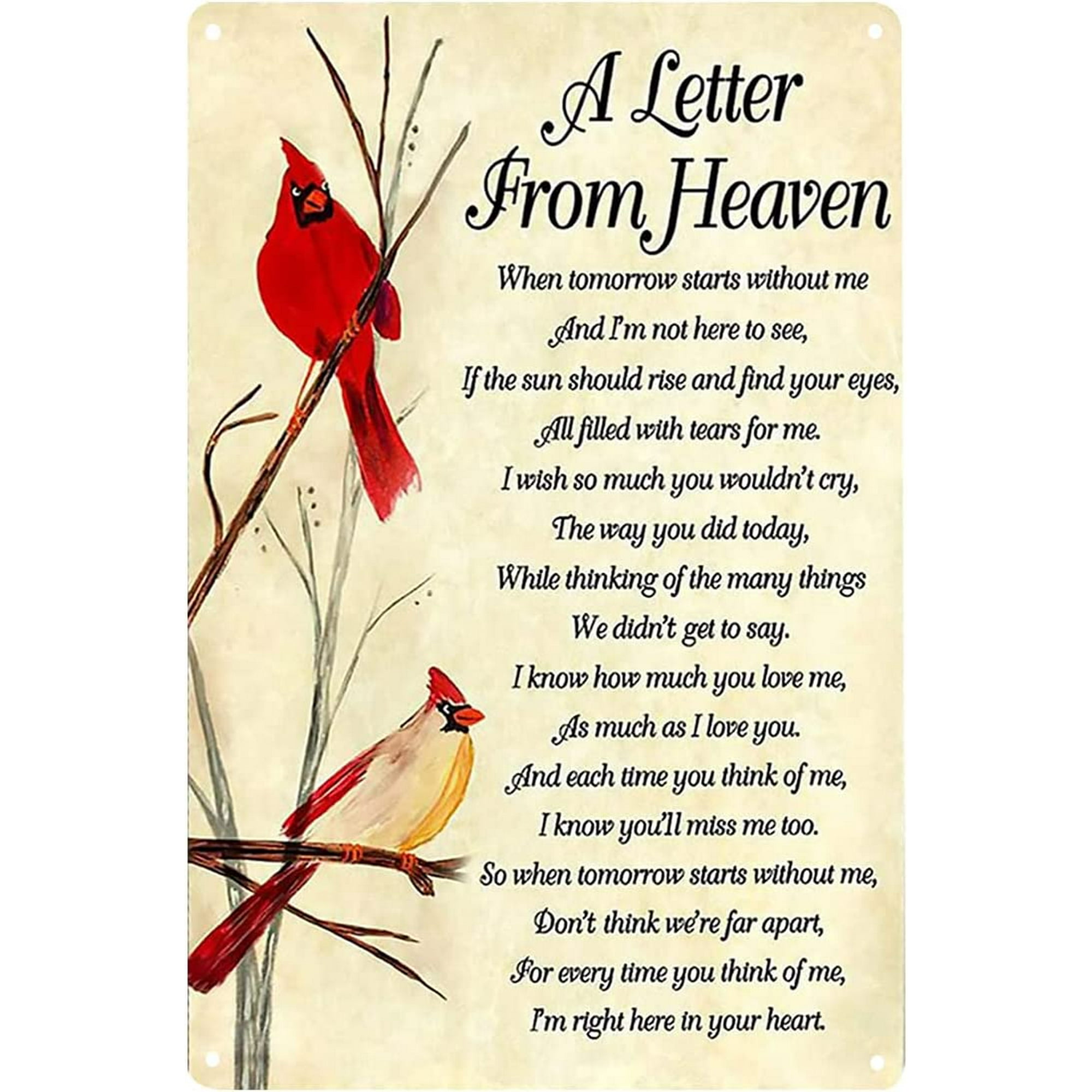 Poem Letter From Heaven