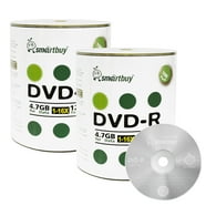Smartbuy 100 Pack 16X DVD-R Non-Printable 4.7GB 120Min Logo Top For ...