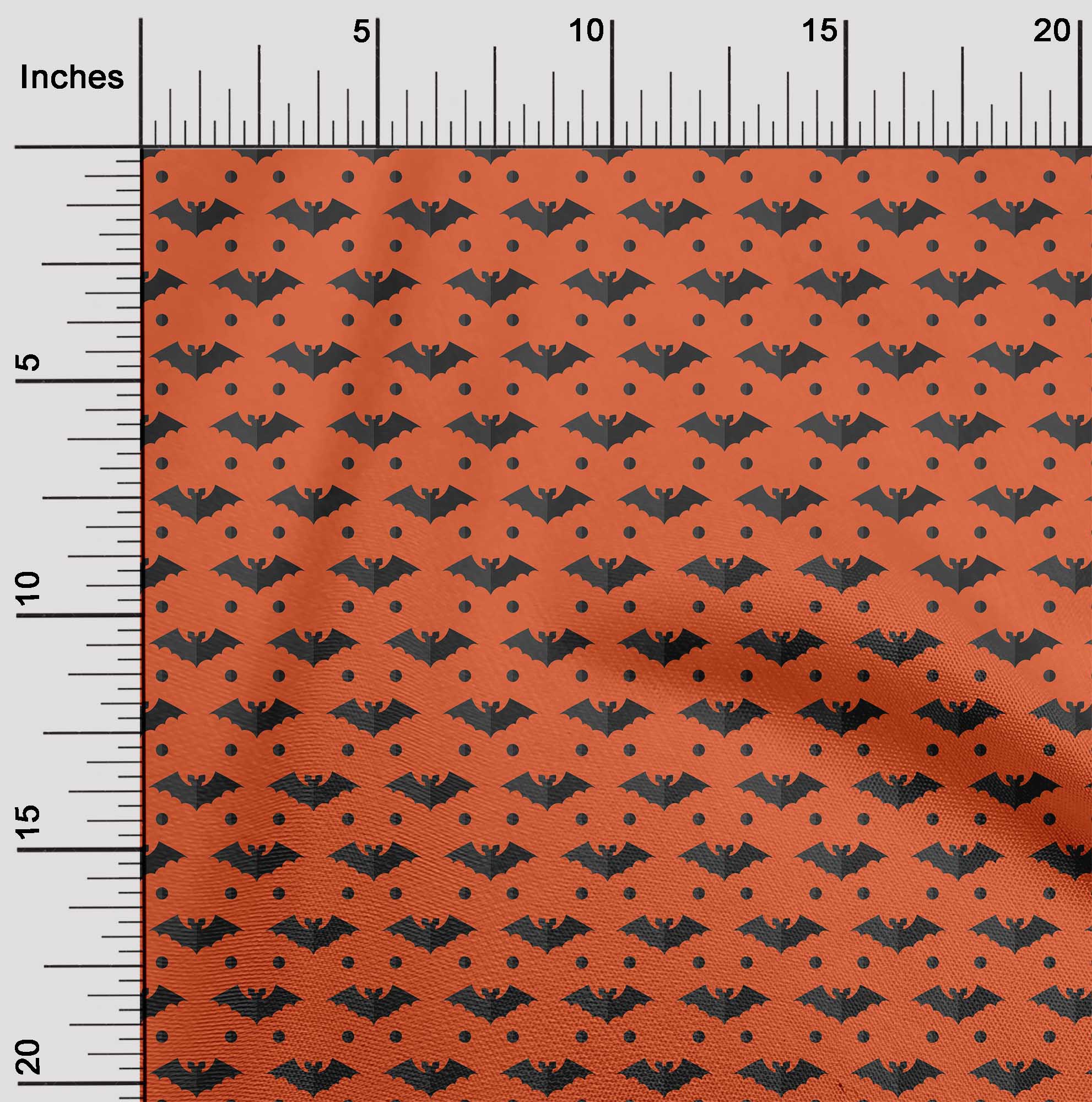 oneOone Silk Tabby Rust Fabric Halloween Diy Clothing Quilting Fabric ...