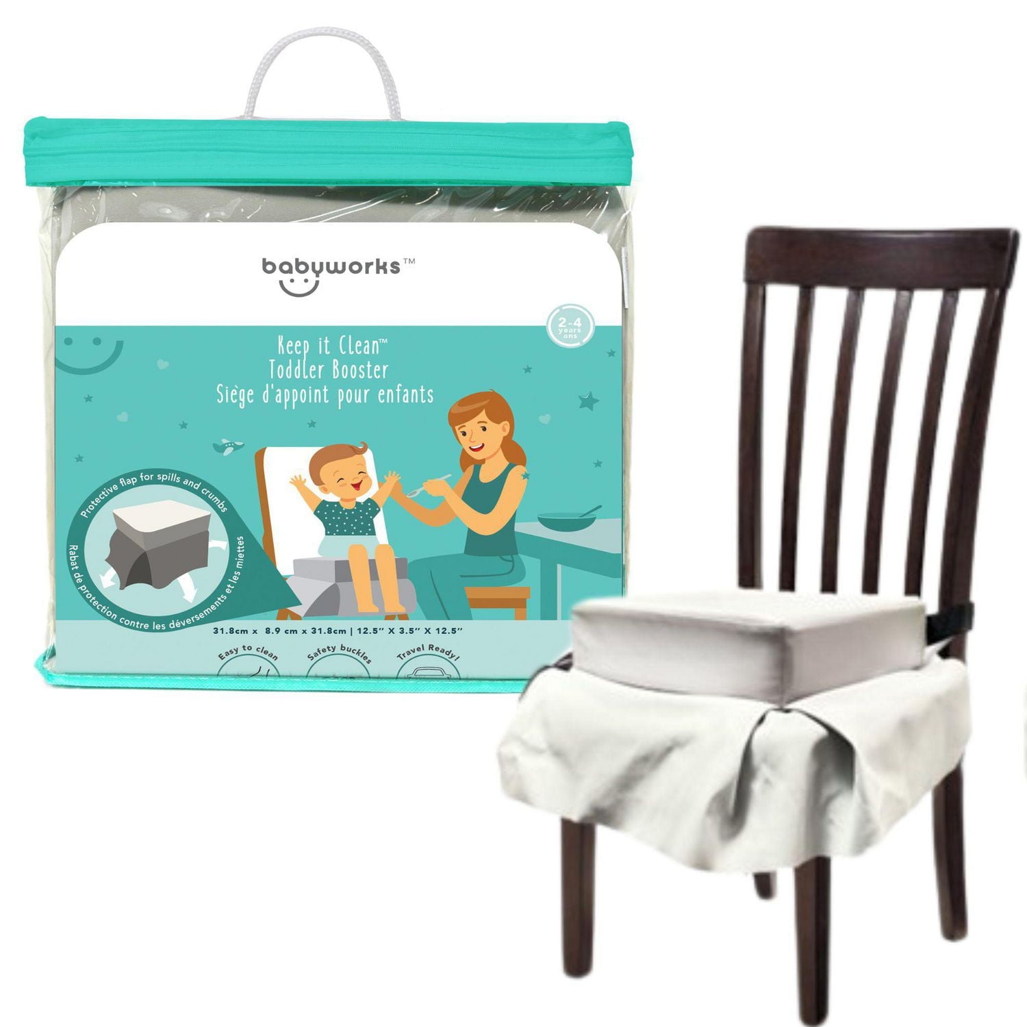 Click here for Baby Works Babyworks Keep It Clean Toddler Booster prices