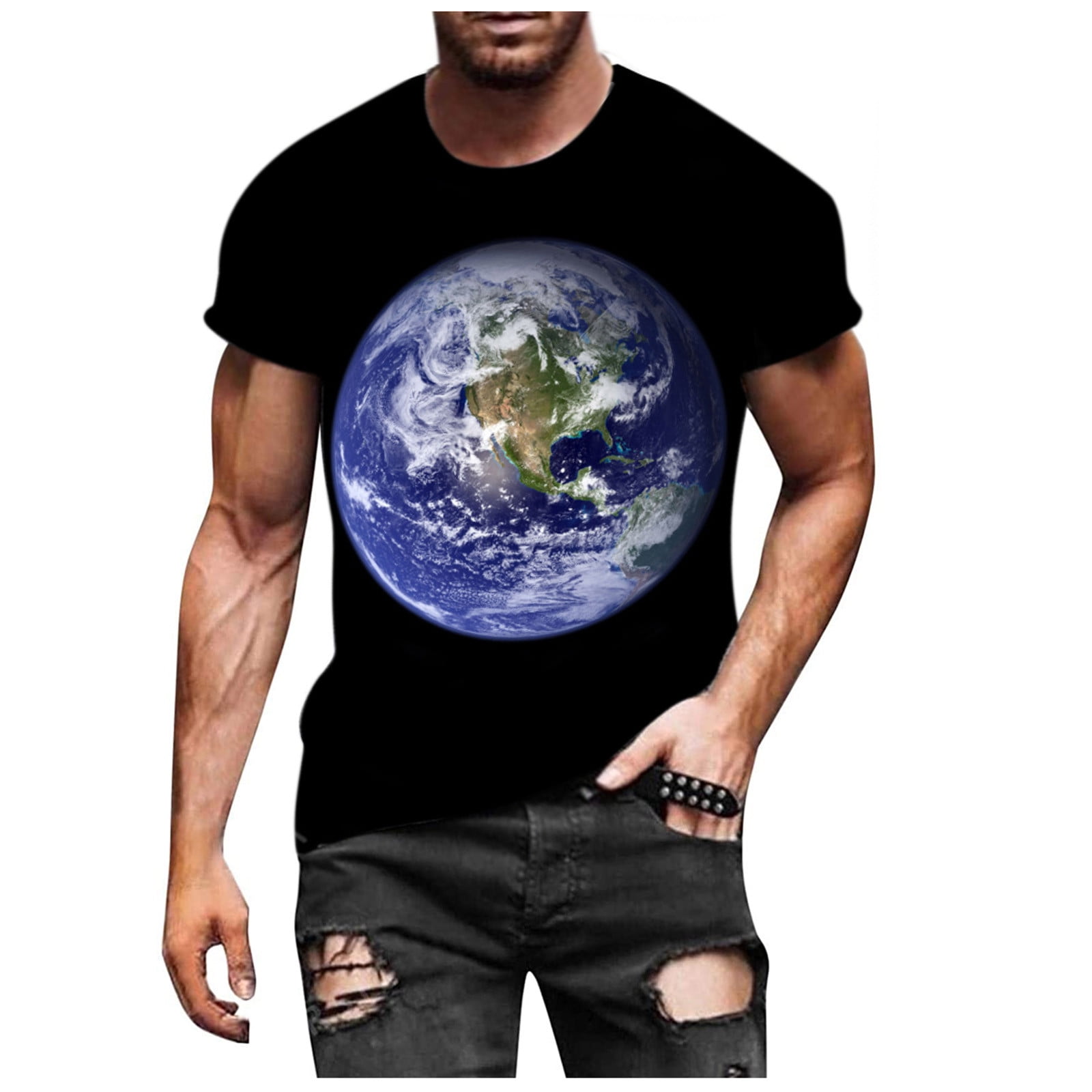 Click here for Fankiway Men Short-Sleeved Printed Color Buttons F... prices