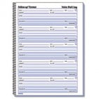 Rediform, RED51113, Voice Mail Log Book, 1 Each, White - Walmart.com