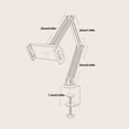 Aluminum Alloy Adjustable Foldable Tablets Stand with Clamp Base 4 ...