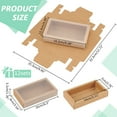 12sets Foldable Paper Drawer Boxes with Clear Plastic Cover Gift ...