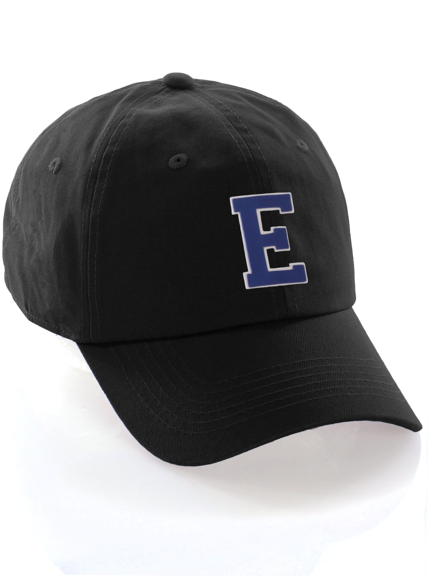 Customized Letter Intial Baseball Hat A to Z Team Colors, Black Cap ...
