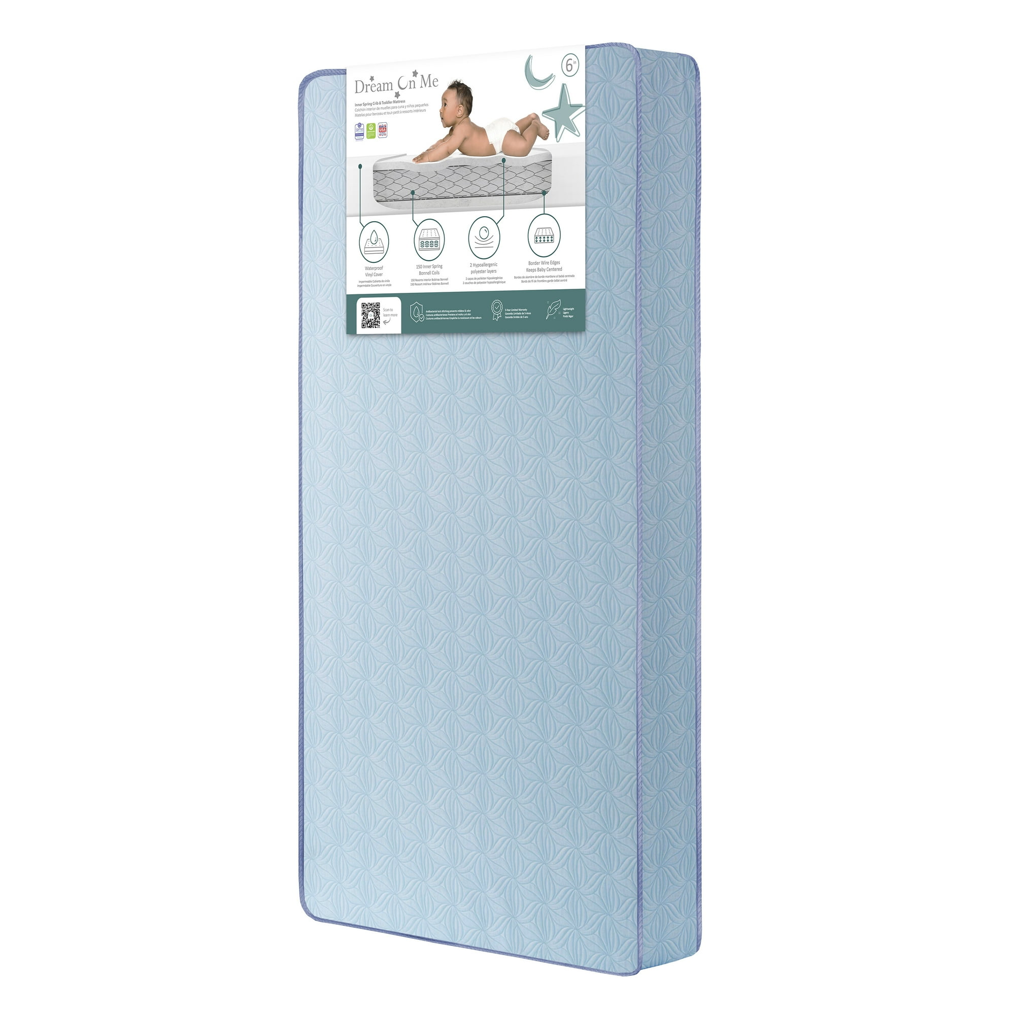 Click here for Dream On Me Moonlight Crib And Toddler Coil Mattre... prices