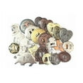 Conchos Grab Bag! Western Styles, Mixed Shapes and Sizes, Slotted; 25 ...