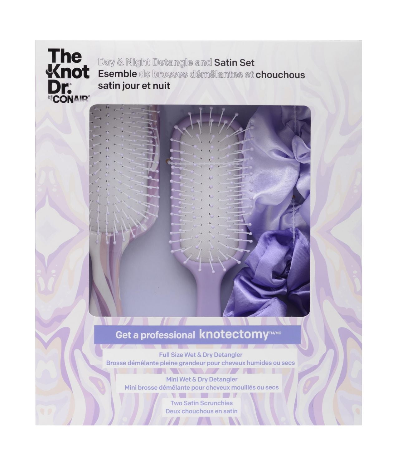 4pc Knot Dr Brush Set + 2 Scrunchies - Walmart.ca