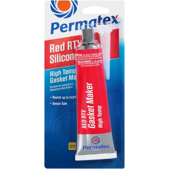 Permatex Blue RTV Silicone Gasket Maker Adhesive, Sensor-Safe, 3 oz ...