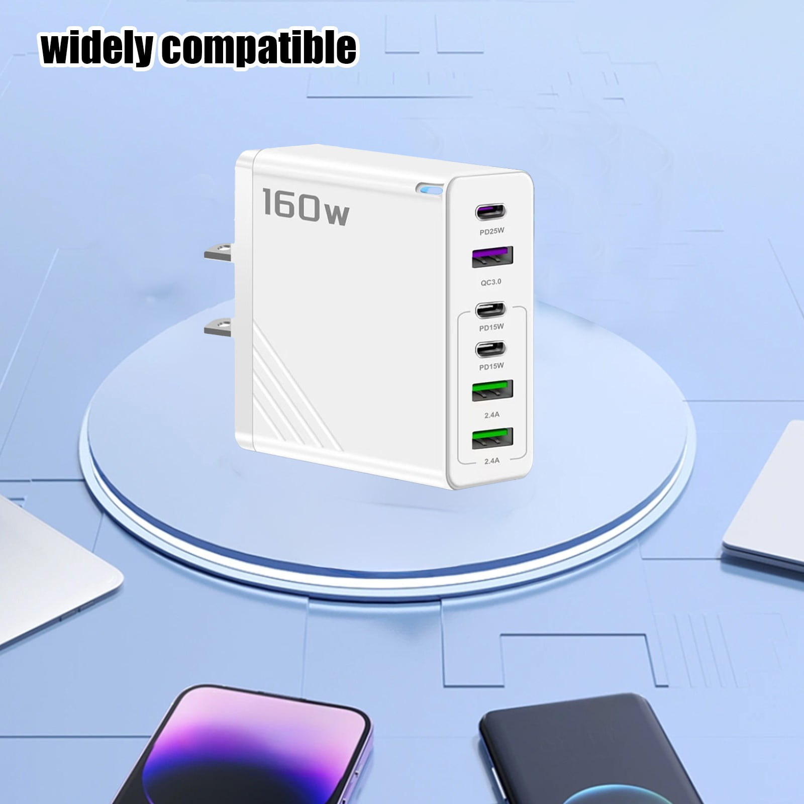 Click here for Shichewer 160w 6-Port Fast Charger With Pd25w & Qc... prices