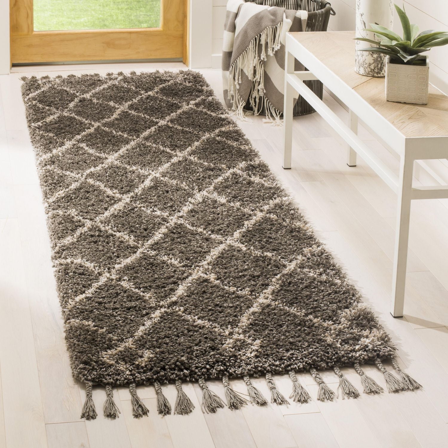 Click here for Safavieh Moroccan Fringe Lavern Geometric Shag Are... prices