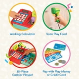 Battat Ring It Up Register Cashier Plastic Set with 35pcs Calculator ...