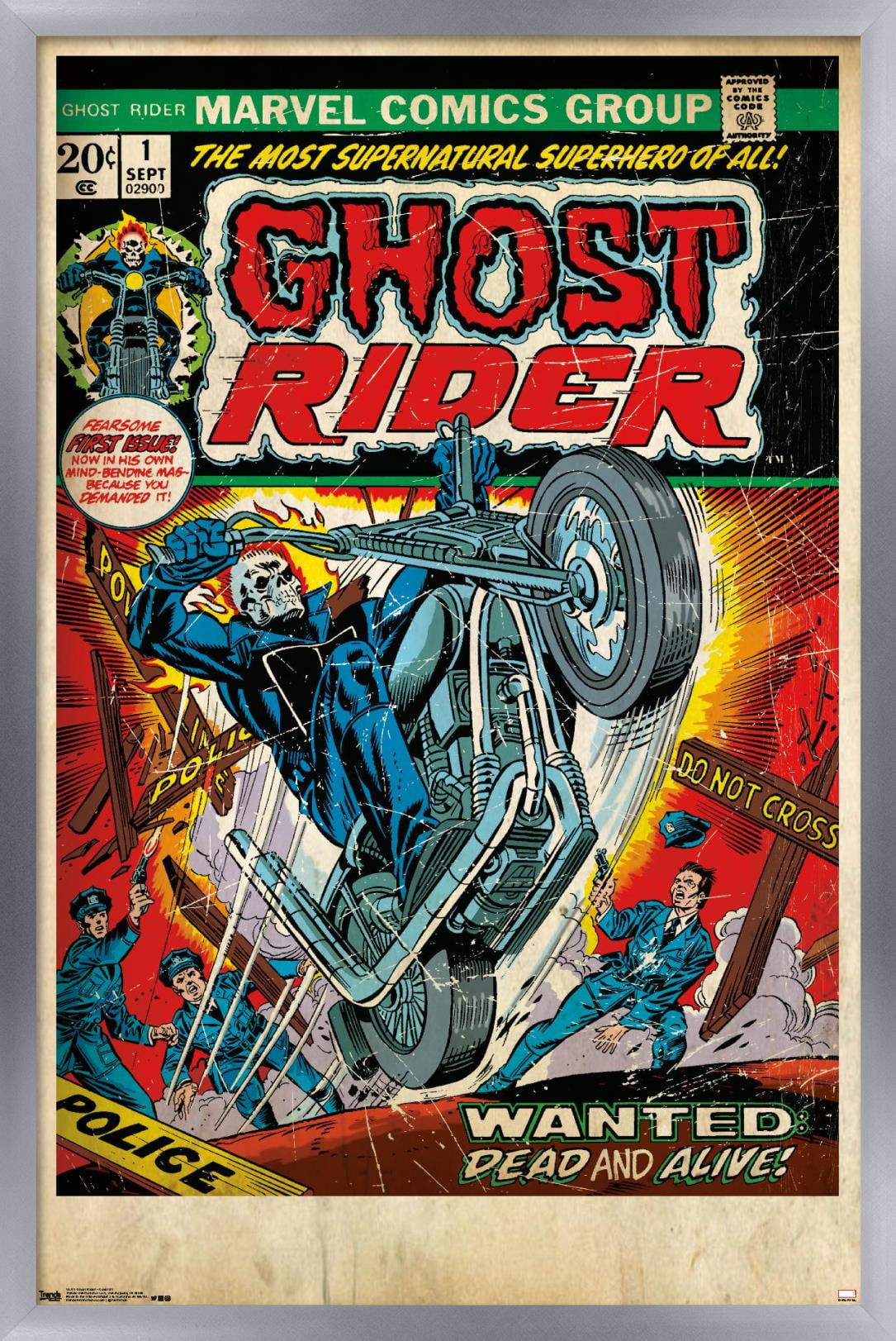 Marvel Comics - Ghost Rider - Cover #1 Wall Poster, 22.375" x 34 ...