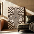 Affixzi Psychedelic Third Eye Poster, 70s Optical Illusion Art Print ...