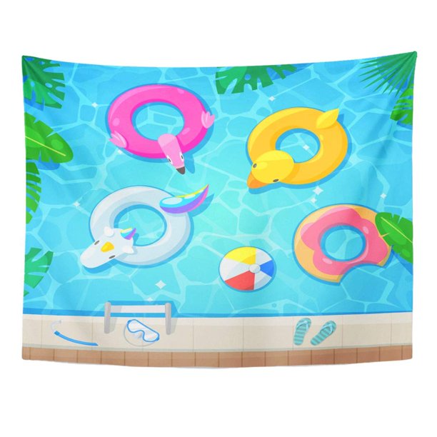 XDDJA Swimming Pool Colorful Floats Top View Kids Inflatable Toys ...