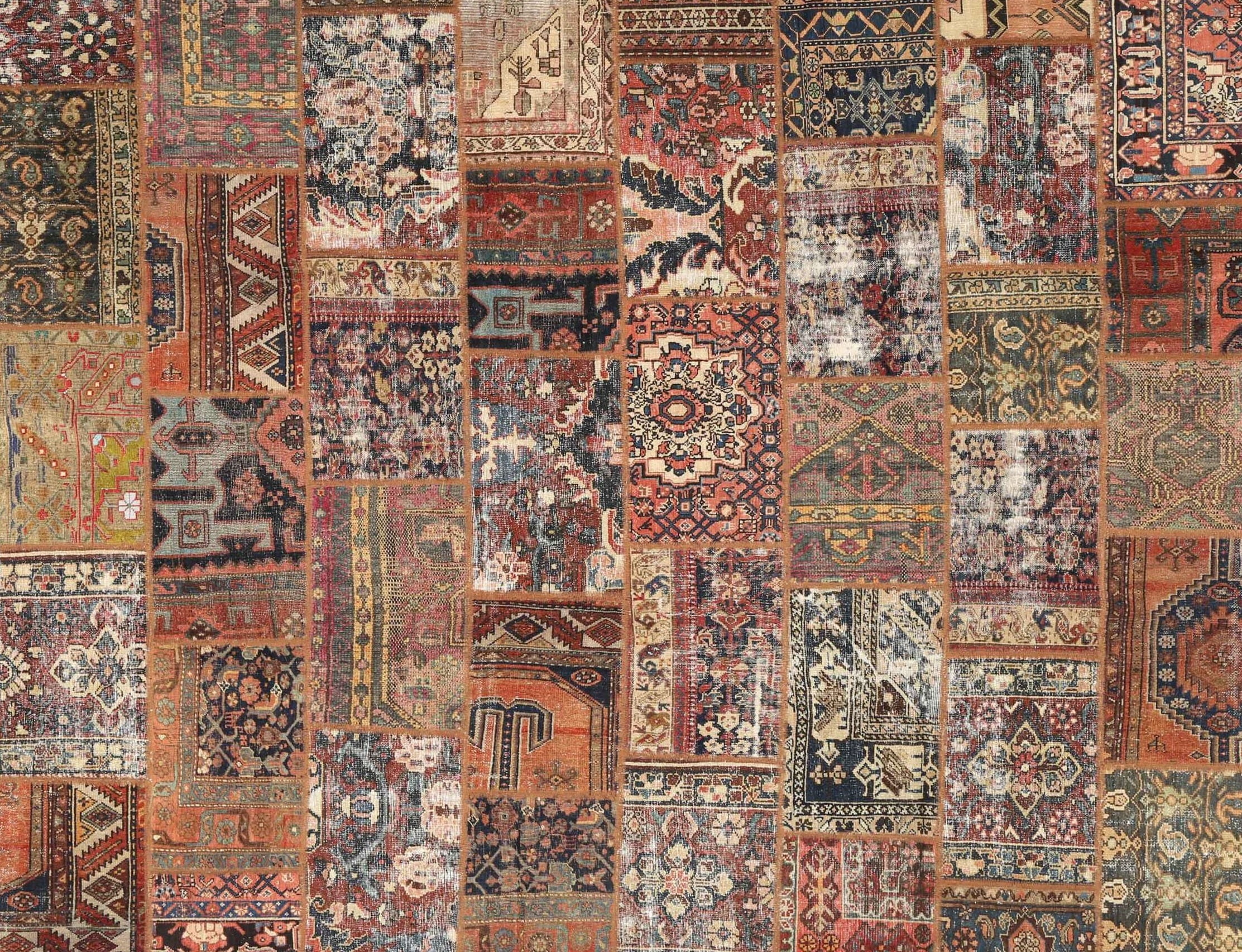 Ahgly Company Indoor Rectangle Contemporary Dark Sienna Brown Abstract ...