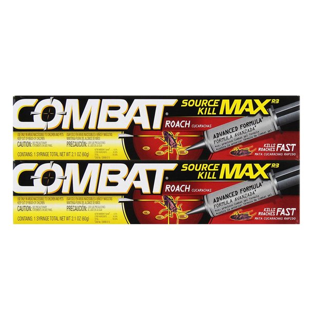 Combat Source Kill Max Roach Killing Gel, 60 Grams, 2.1oz, 2 Pack ...