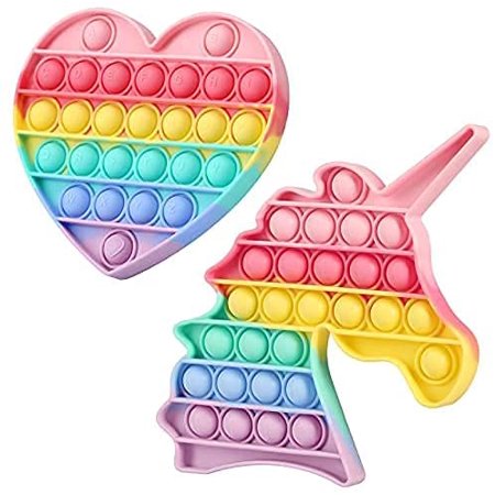 CPDD Poppers Fidget Toys Gift for Girls, Pop Sound Bubbles Rainbow ...