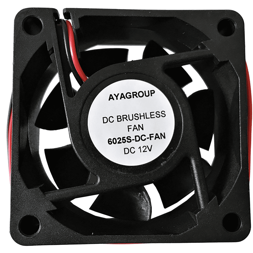 AYA 60×60×25mm 12V 60mm 6025S DC Brushless Cooling Exhaust Fan with 2 ...