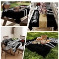 Abstract Skull Skeletons Rose Table Cloth 52x70in, Waterproof Rectangle ...