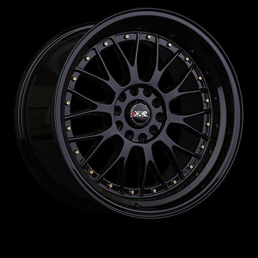 18" Black With Gold Rivets XXR 521 SERIES Wheel by Primax Wheel ...