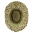 Ascentix Lightweight Rush Straw Gambler Hat with Wide Brim and ...