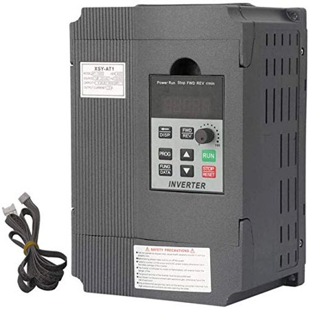 AC 220V/2.2KW Variable Frequency Drive, 12A VFD Inverter Frequency Converter for Spindle Motor ...