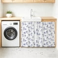 Blue Horse Cabinet Curtains 28"W x 35"L, Dustproof Sink Skirt Curtain ...