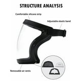 2Pack Face Shield, Safety Visor for Work, Full Protection, Anti-Fog ...