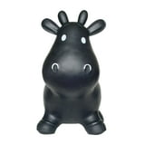 Black Cow Bounce & Ride-on Inflatable Hopper Toy with Pump - Walmart.com