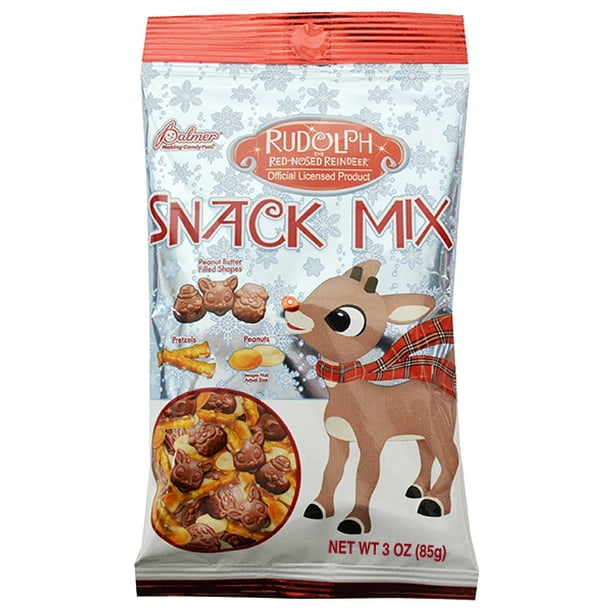 RM Palmer Rudolph the Red-Nosed Reindee Snack Mix, 3 oz, Assorted Bag ...