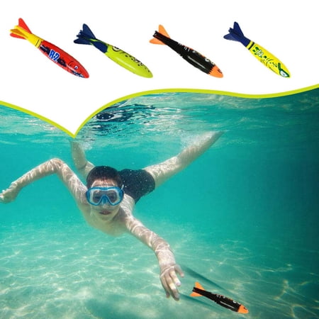 4 Pcs Torpedo , Torpedo Toy, Durable And Stable For Swimming Diving ...