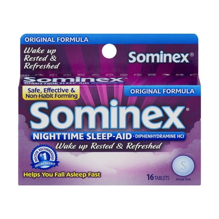 Sominex Original Formula Tablets, 16 Ct - Walmart.com