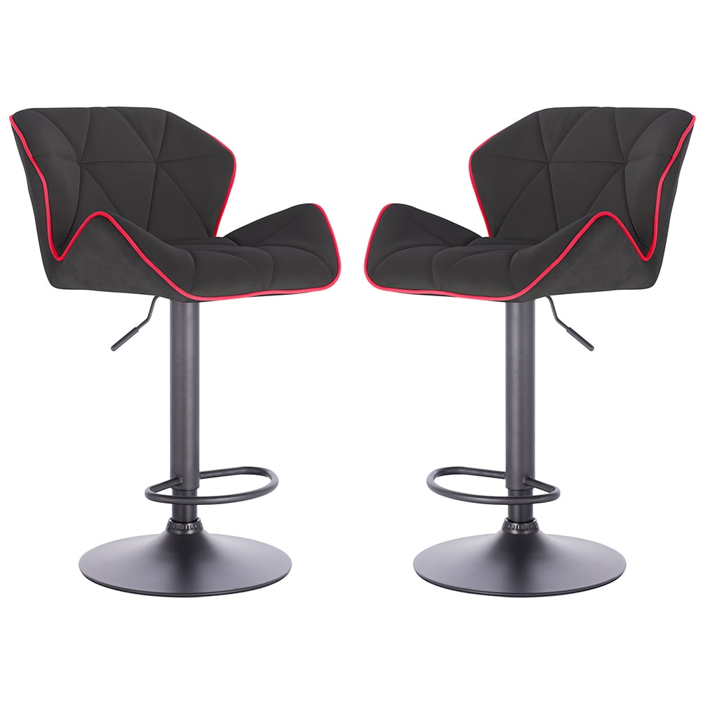 Set of 2 Modern Home Luxe Spyder Contemporary Adjustable Barstool/Bar ...