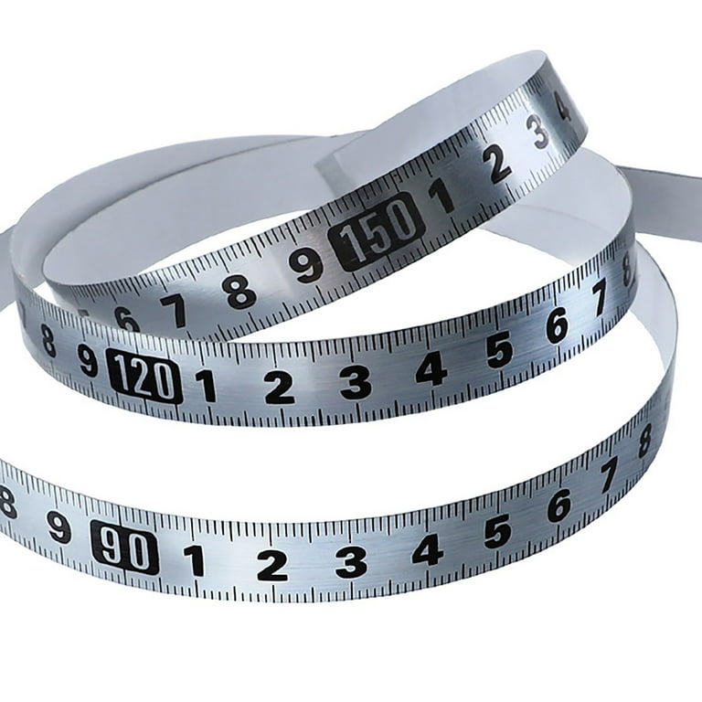 Lloopyting Tape Measure Ring Sizer Stainless Steel Sticky Scale Woodworking Guide Rail Self Adhesive Tape Measure Flat Plate with Glue Metal Ruler Metric 10 10 5cm Walmart