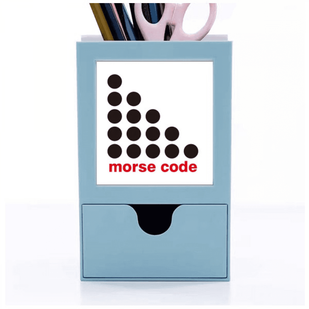 Point-to-point Representation Morse Code Desk Supplies Organizer Pen ...