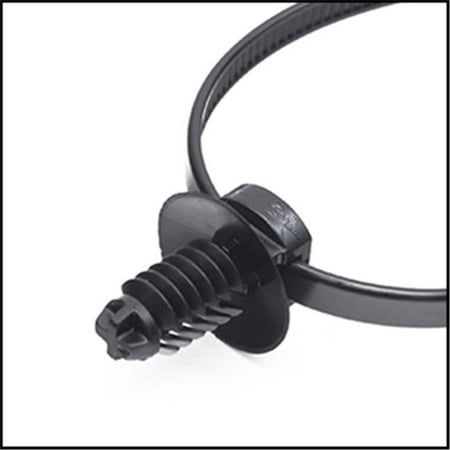 EverMark EM-08-50-FT-0-L 8 in. Ultra Violet Black Fir Tree Cable Tie ...