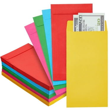 Mr. Pen- Money Envelopes for Cash, 100 Pack, 6.5" x 3.5", Purple Cash ...