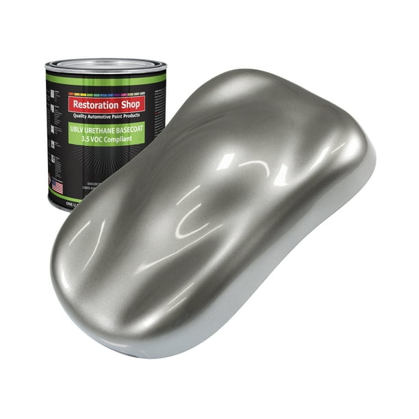 Titanium Gray Metallic 1 Quart Low VOC URETHANE BASECOAT Car Auto Body ...