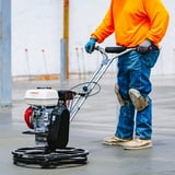 24" Concrete Power Trowel Edger 5.5HP Honda Float Pan Blade Screed ...