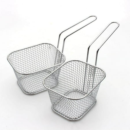 ruzhgo 4PCS Mini French Fries Basket Potato Chips Frying Basket Frying ...