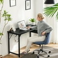 CONCETTA Computer Desk 40 Inch, Simple Farmhouse Table With Storage Bag ...