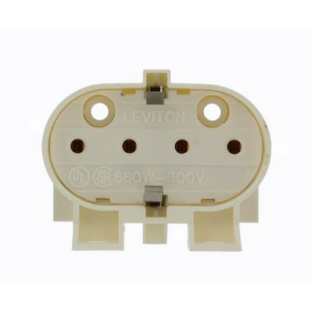 Leviton 23455 2G11 Base, 4-Pin, Twin Tube Fluorescent Lampholder ...