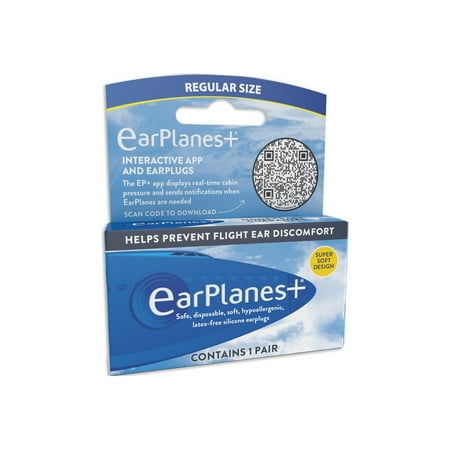 EarPlanes+ Adult/Large - Earplugs - disposable - four-flange - NRR: 20 ...