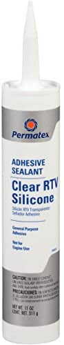 Buy Permatex 80855 Clear RTV Silicone Adhesive Sealant, 11 oz Online at ...