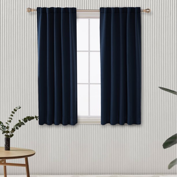 Deconovo Back Tab and Rod Pocket Blackout Curtains for Bedroom (42"x54 ...