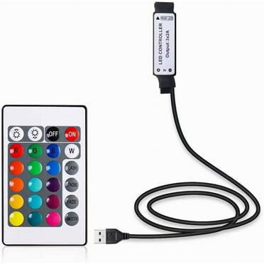 Daofin 2 Pack 44 Key RGB LED Strip Light Remote Controller Wireless ...